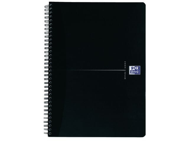 Notatbok Oxford Smart Black A5 linjert - Kontorspar